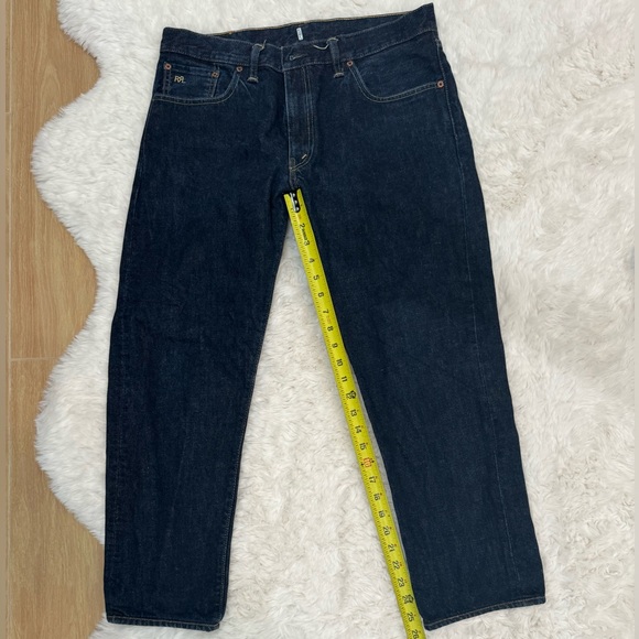 Ralph Lauren Double RL | Jeans | Rrl Double Rl Slim Narrow Dark Denim Jeans 34x32 Hemmed To ...